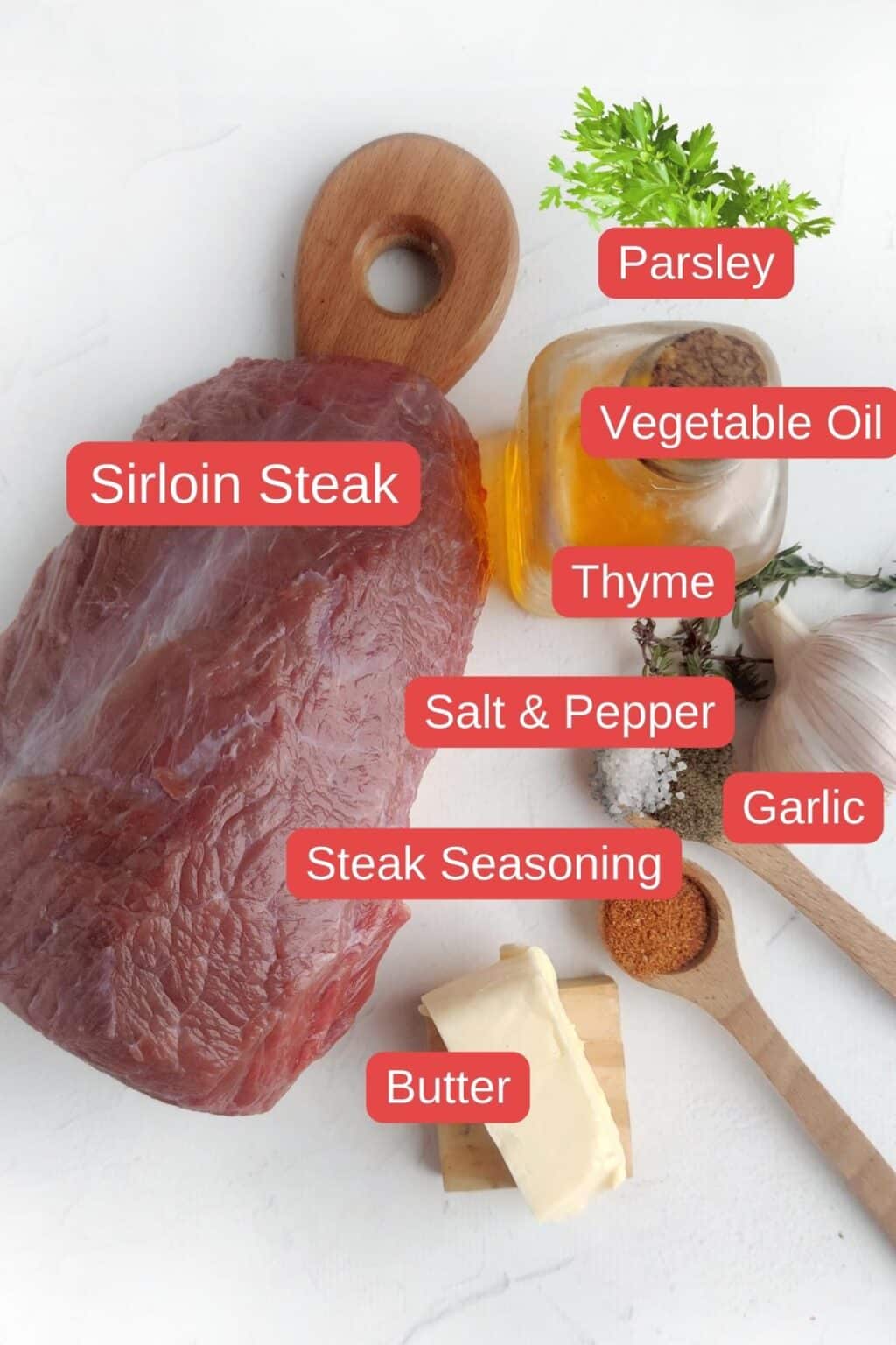 Sirloin Steak Tips on the Stove With Garlic Butter
